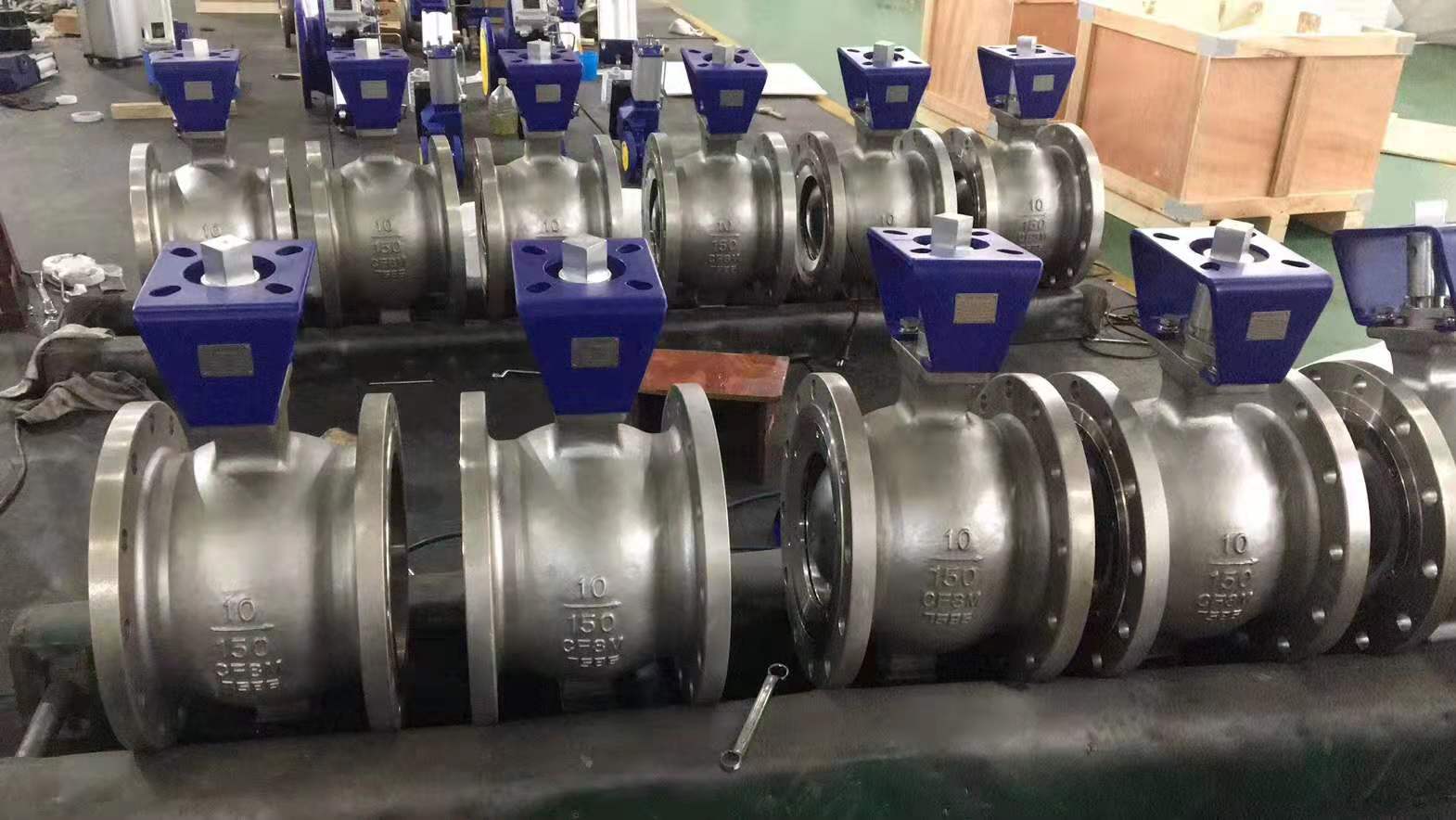 API/DIN/JIS/GB V type Flange Trunnion Mounted Single Seated Stainless ...